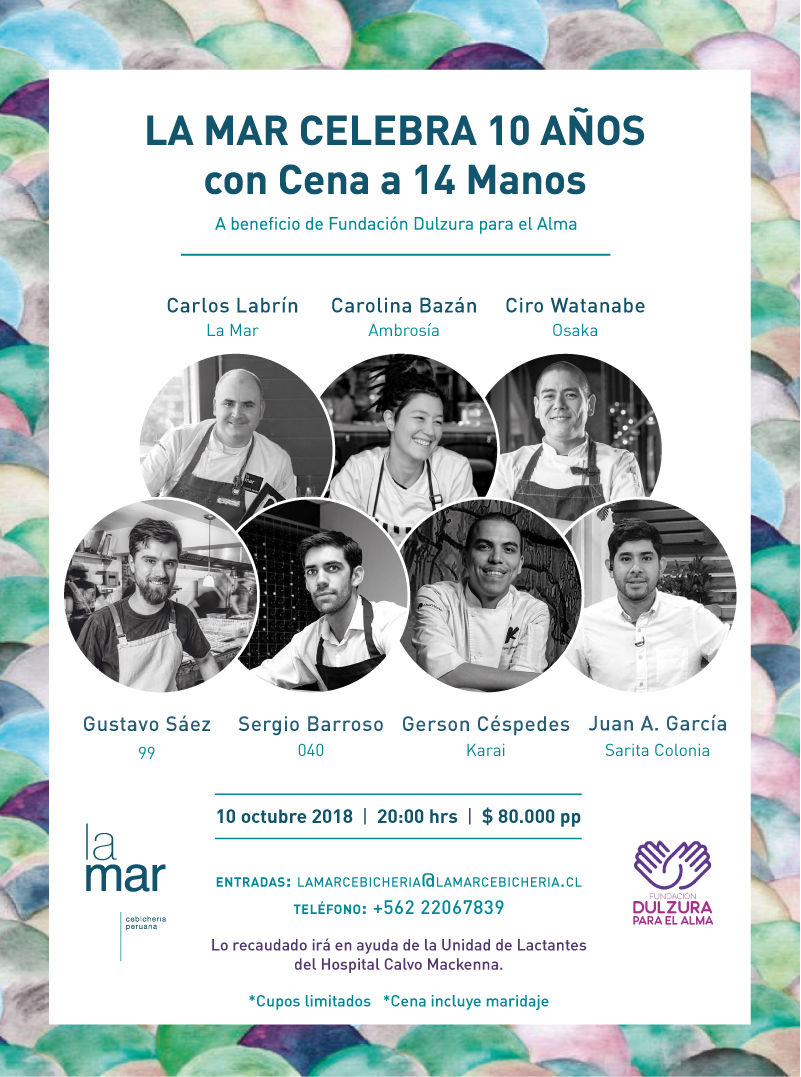 LA MAR CELEBRA 10 AÑOS CON CENA BENÉFICA - WIP.cl WIP.cl